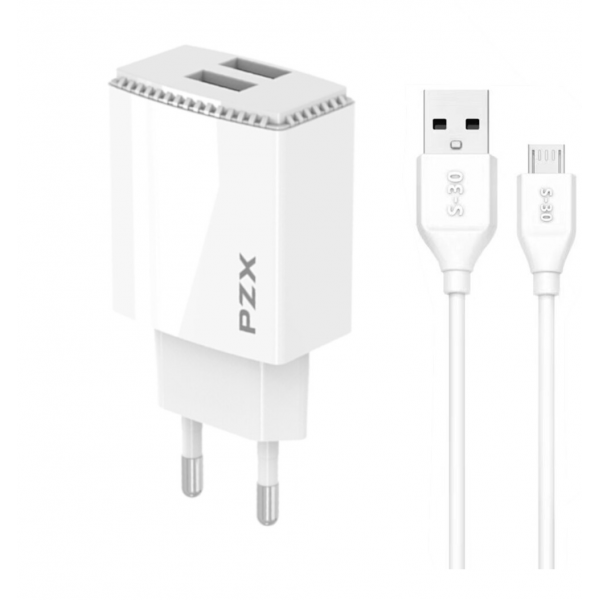Cargador Completo Tipo Micro USB - 3.1A - 2USB Carga rápida *P22*