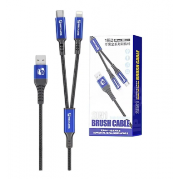 Cable Magico 2 en 1 USB a Tipo C / Lightning Mechanic